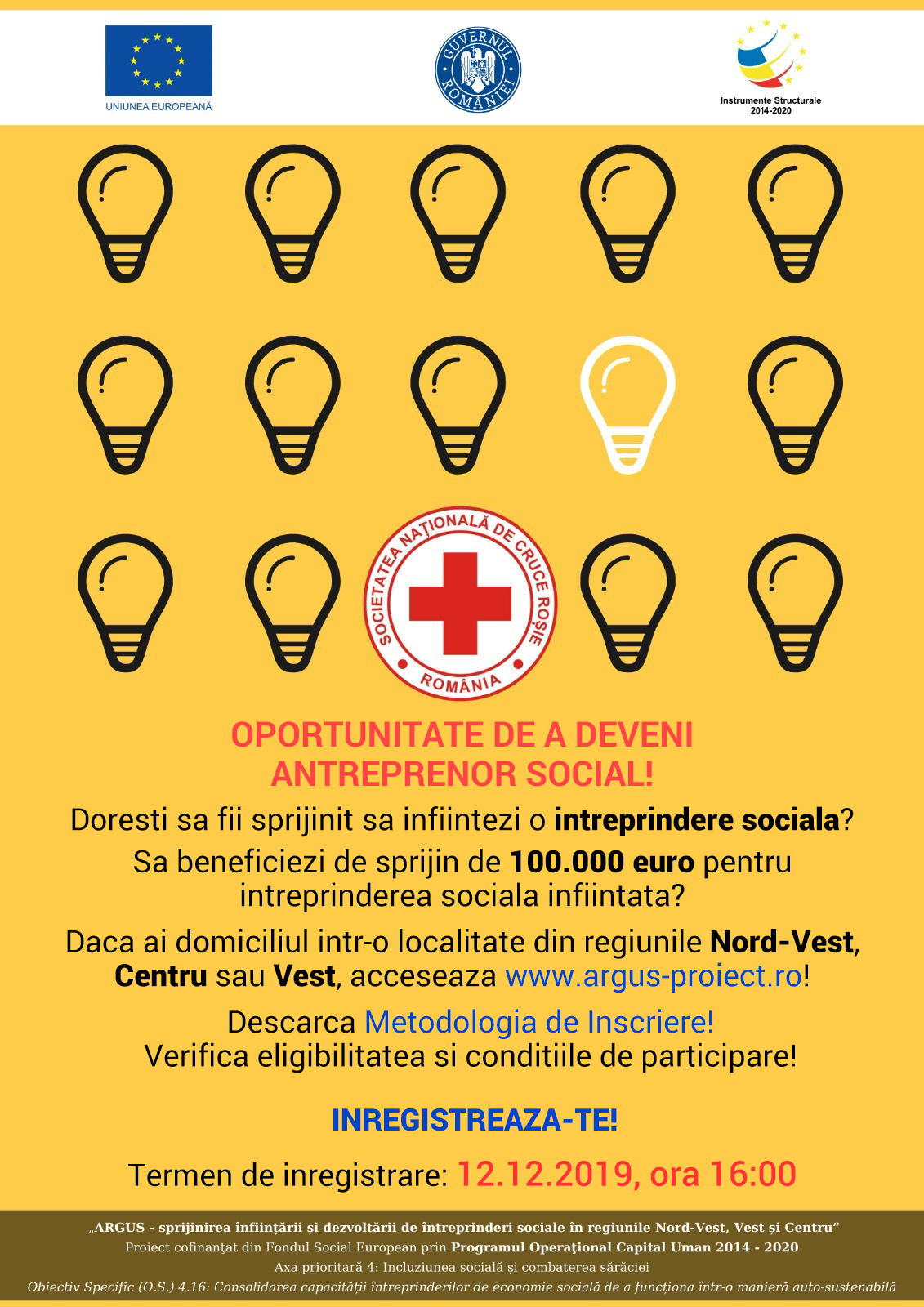 ARGUS – sprijinirea infiintarii si dezvoltarii de intreprinderi sociale ...